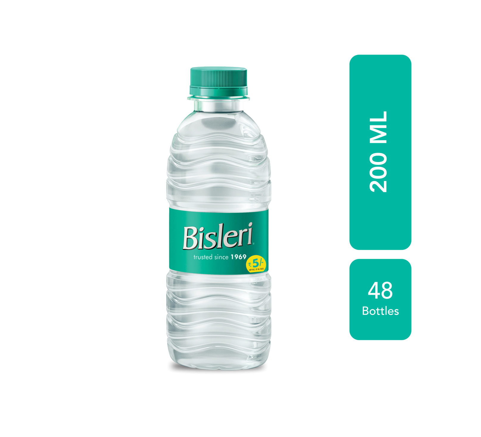 "Buy 200 ml Water Bottles Online at Best Price - Bisleri