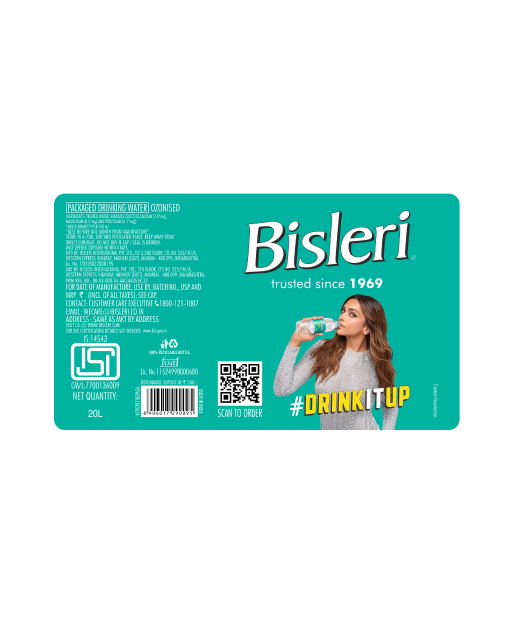 Buy 20 Litre Water Jars Online At Best Price - Bisleri